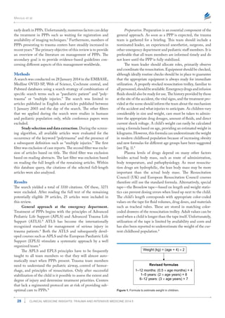 The management of pediatric polytrauma -a simple review | PDF