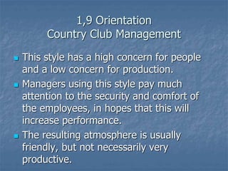 The managerial grid presentation | PPTX