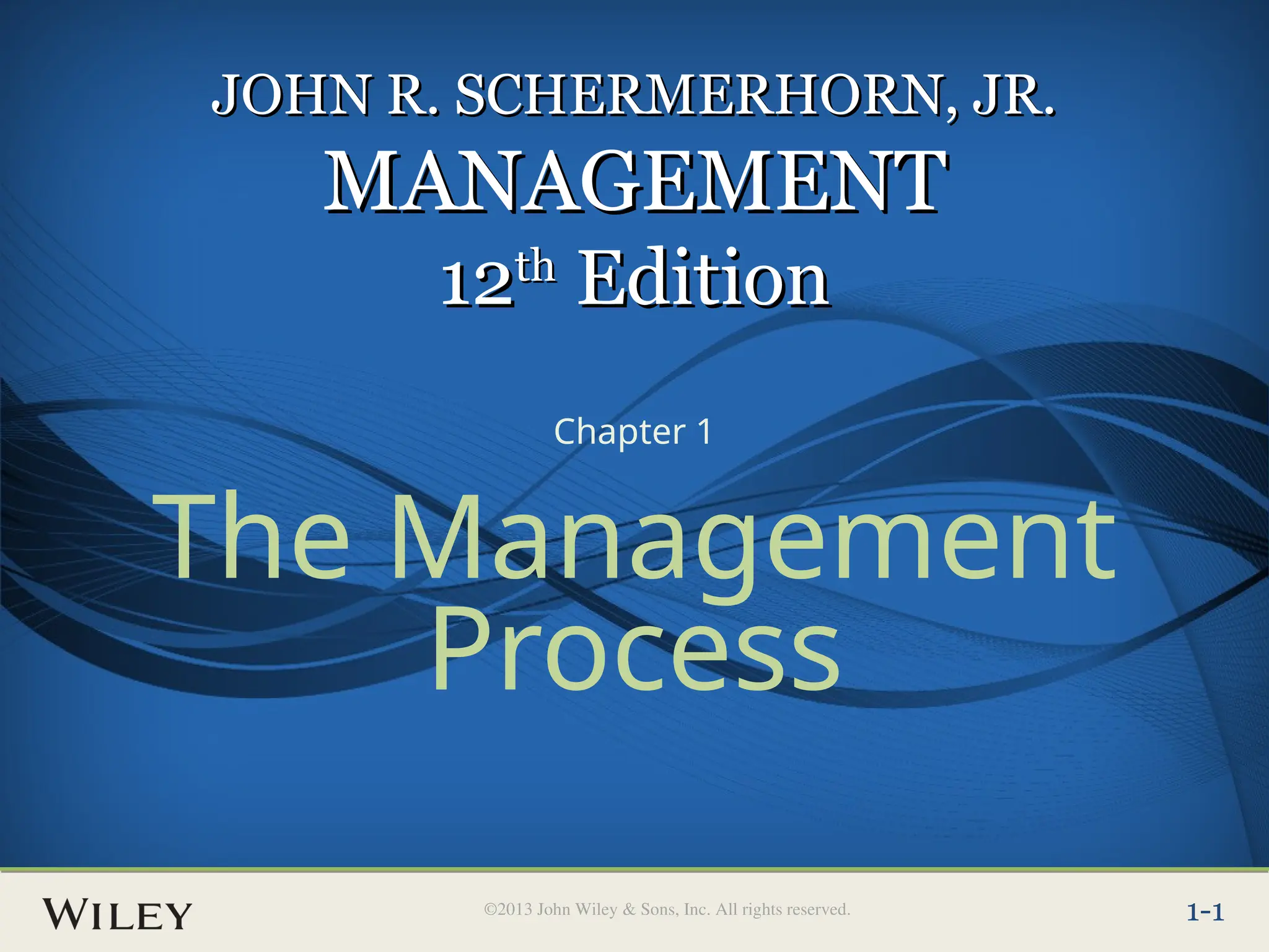 The Managment process presentation chapter1 | PPT
