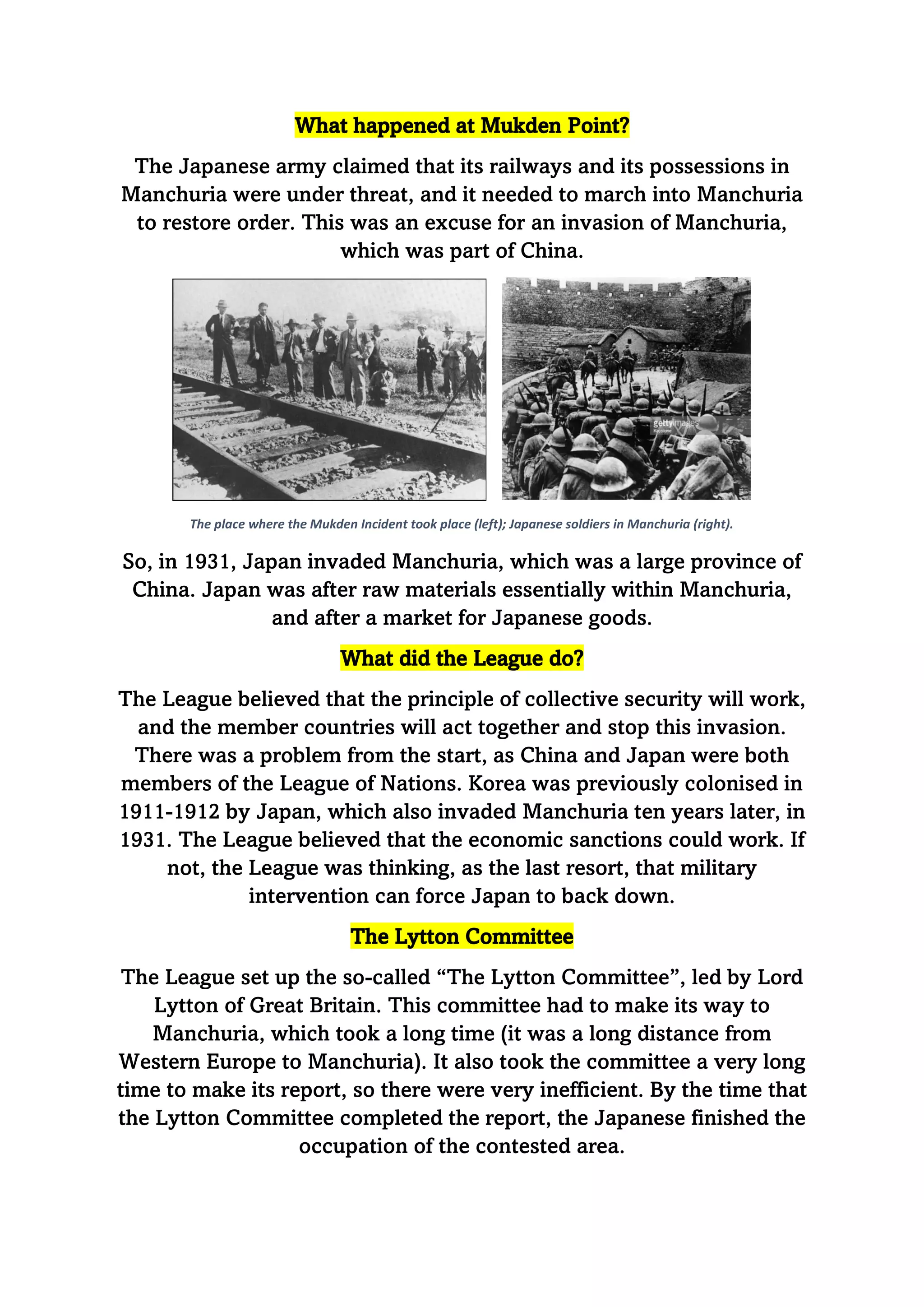 ULTRA REVISION: MANCHURIA 1931 | PDF
