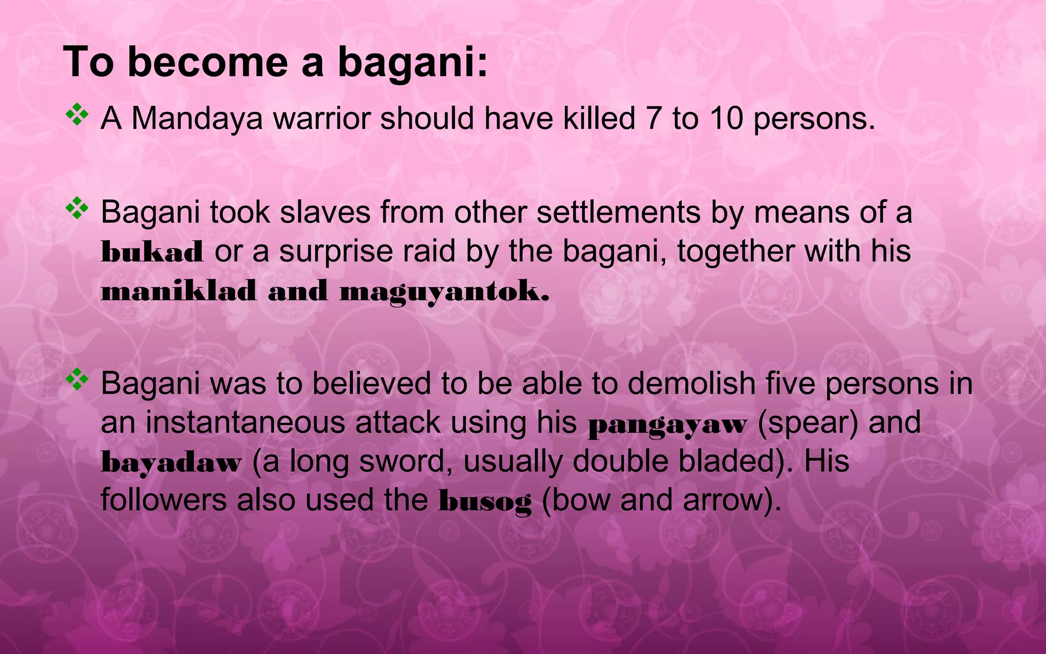 The mandaya of davao oriental | PPT