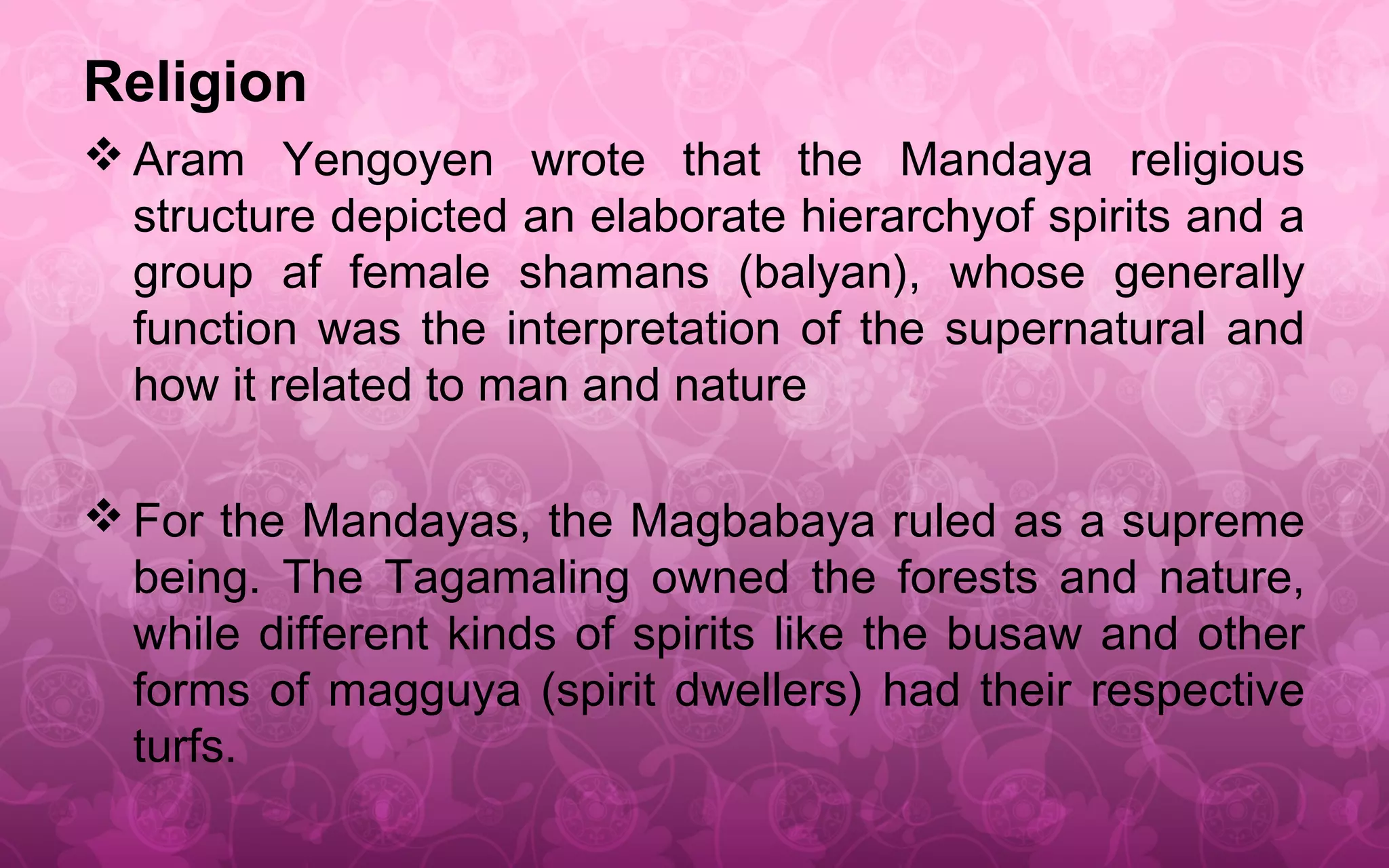 The mandaya of davao oriental | PPT