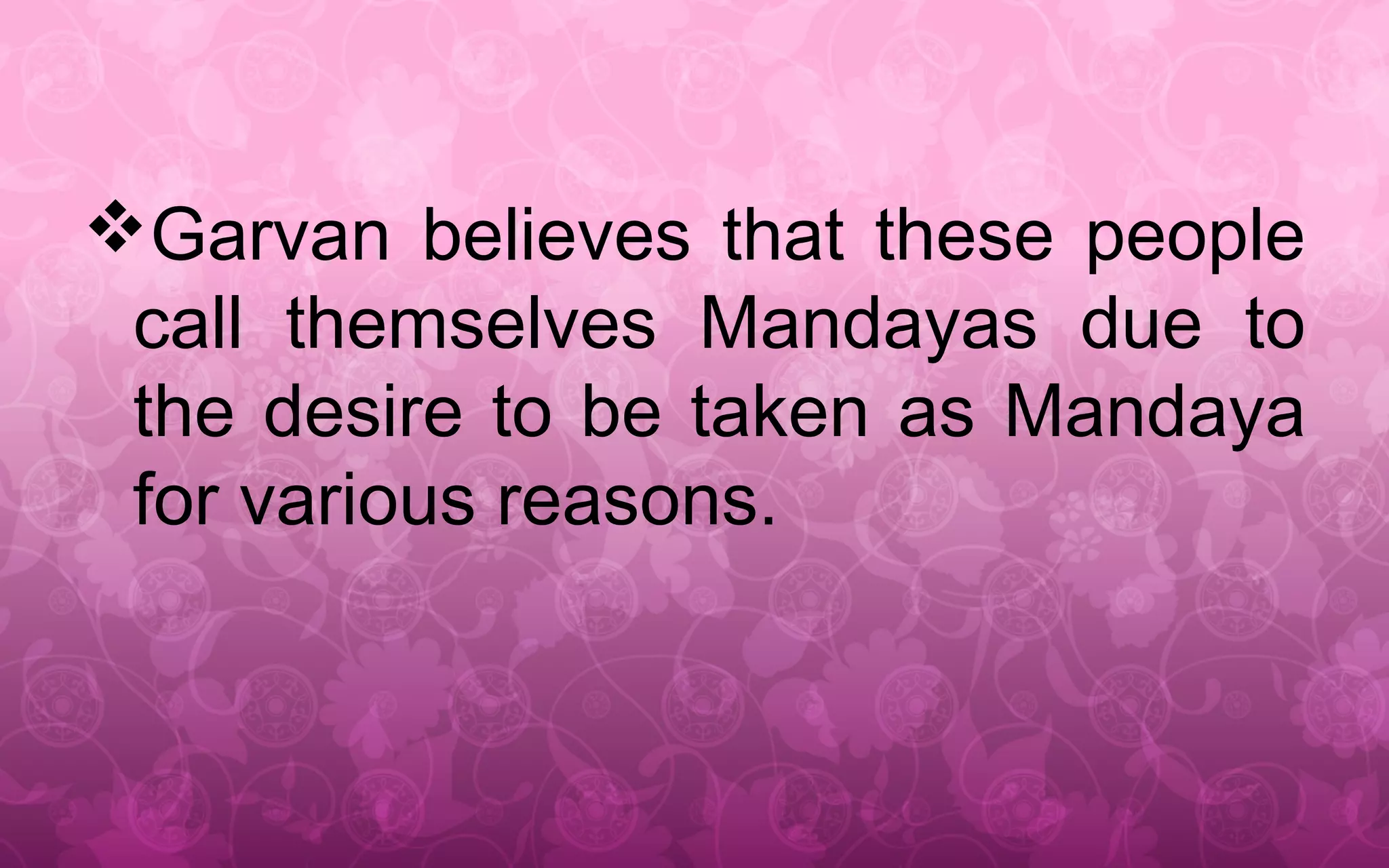 The mandaya of davao oriental | PPT