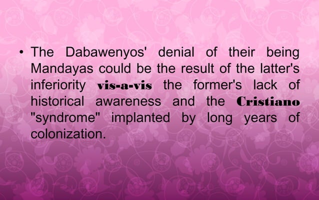The mandaya of davao oriental | PPT | Zoos & Aquariums | Attractions