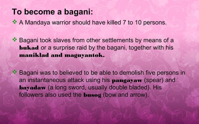 The mandaya of davao oriental | PPT | Zoos & Aquariums | Attractions