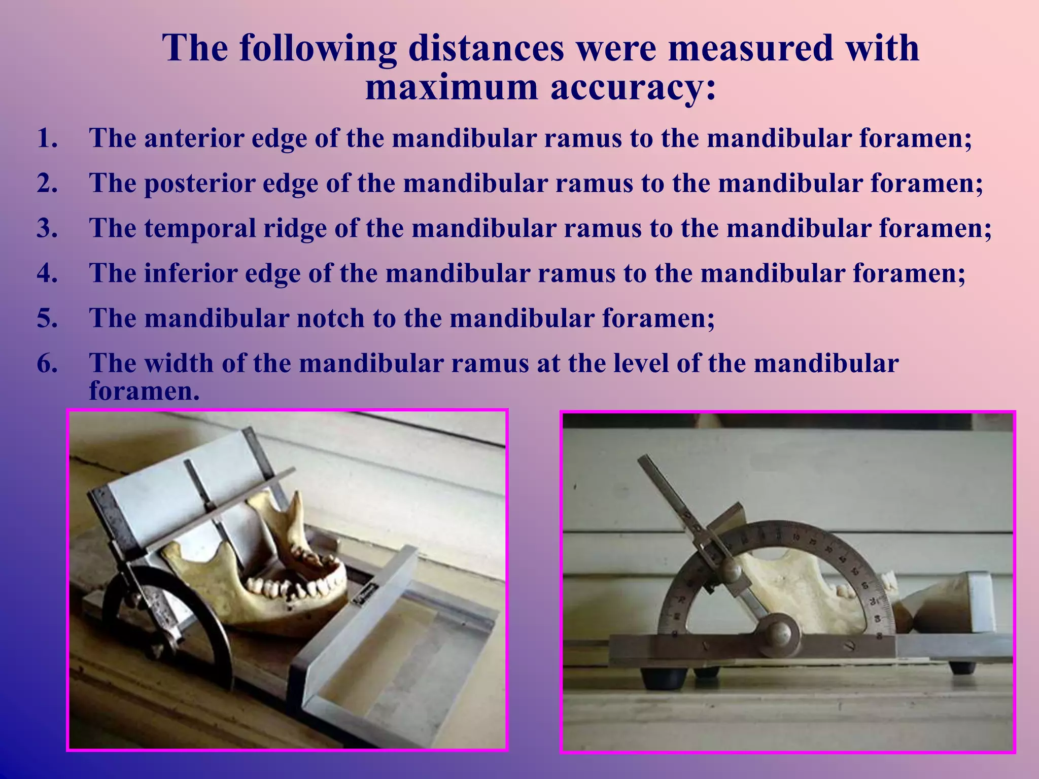 The mandibular foramen - role of its position in block anaesthesia .ppt