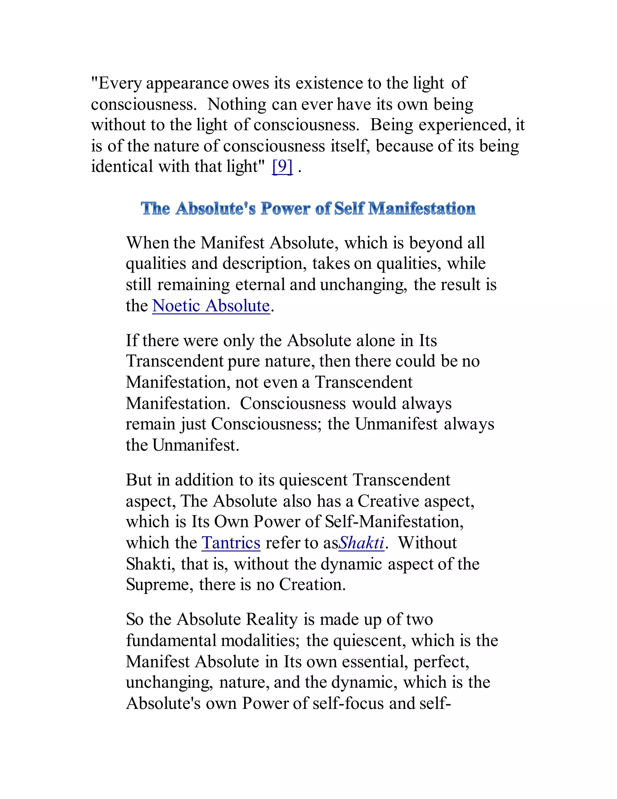 The manifest absolute | DOCX