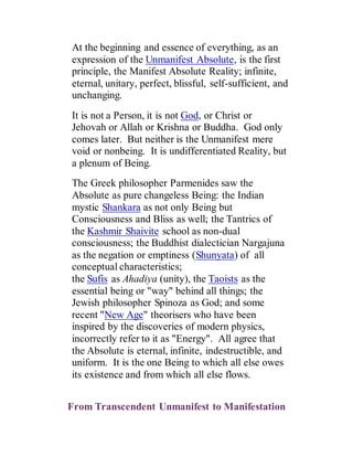 The manifest absolute | PDF