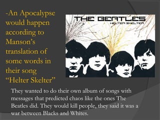 Mr. Tripp: Manson Family Cult | PPT