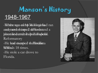 Mr. Tripp: Manson Family Cult | PPT
