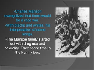 Mr. Tripp: Manson Family Cult | PPT