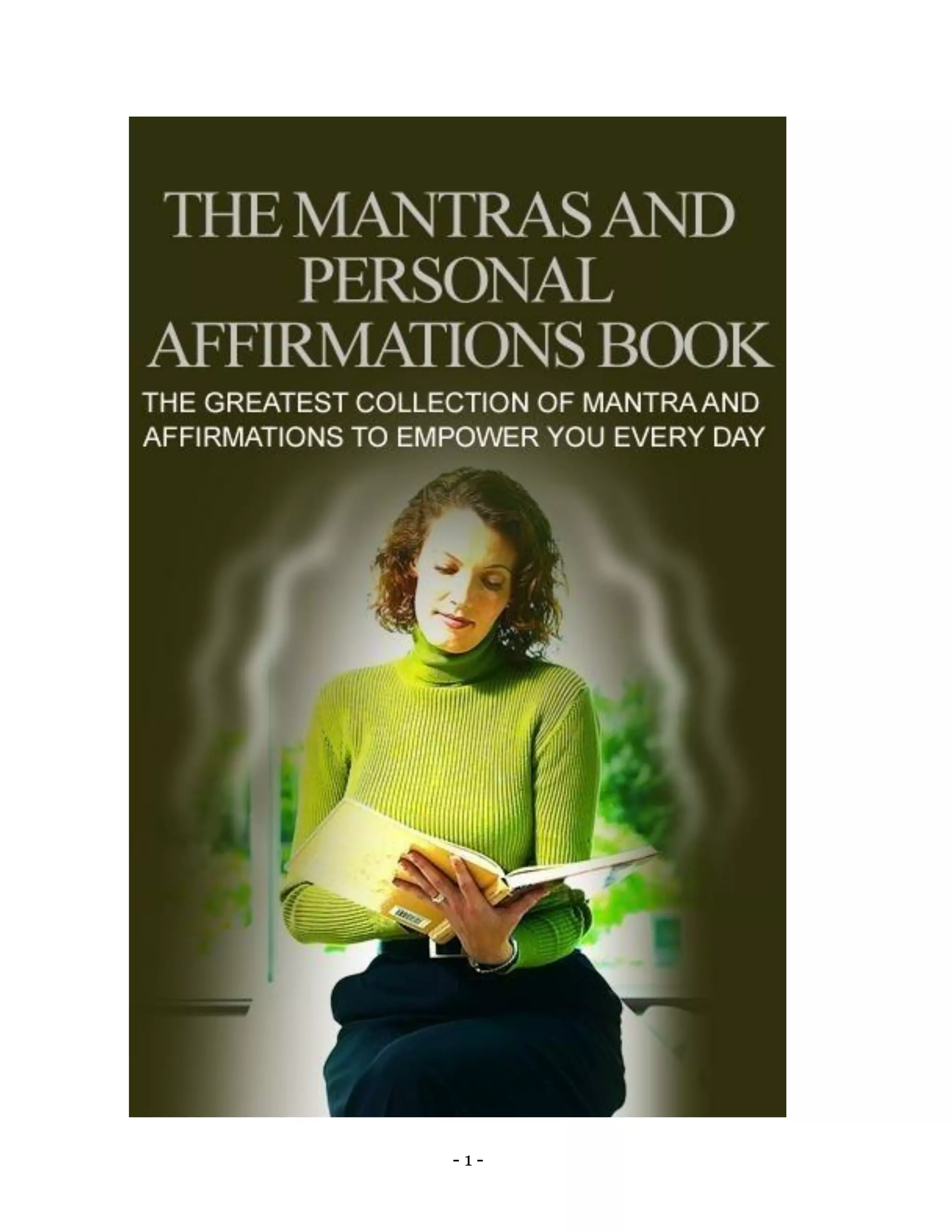The Mantras And Personal Affirmations Book | PDF