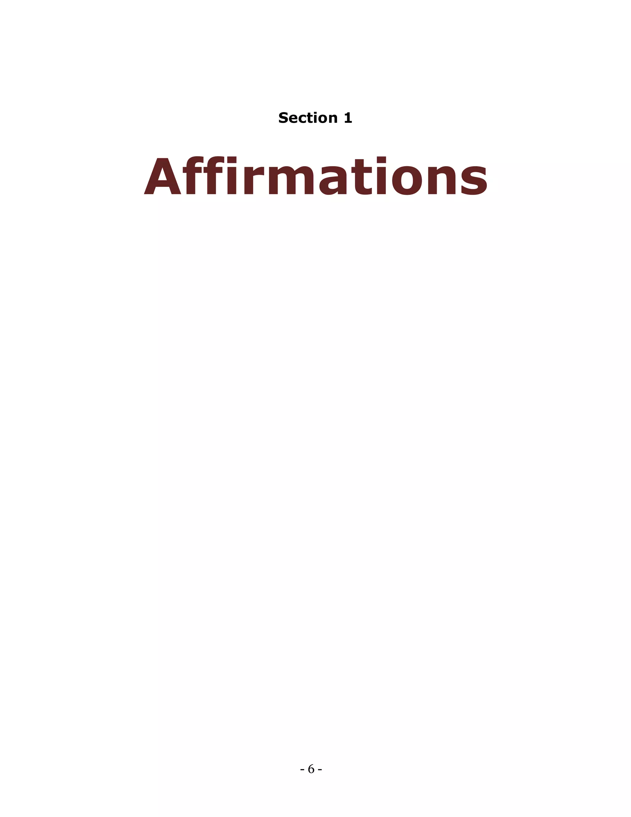 The Mantras And Personal Affirmations Book | PDF
