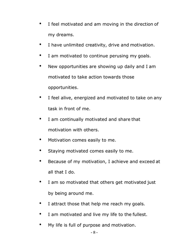 The Mantras And Personal Affirmations Book | PDF