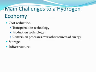 The manufacturing and storage of hydrogen | PPTX