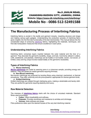 The Manufacturing Process of Interlining Fabrics.pdf