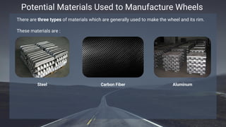 MANUFACTURING PROCESS OF WHEELS BY TESLA GROUP 21 (KKKM2833, UKM) | PDF