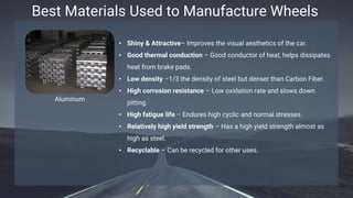 MANUFACTURING PROCESS OF WHEELS BY TESLA GROUP 21 (KKKM2833, UKM) | PDF