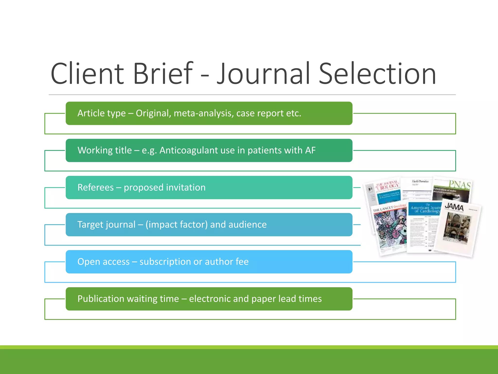 The manuscript writing process for medical writers | PPTX