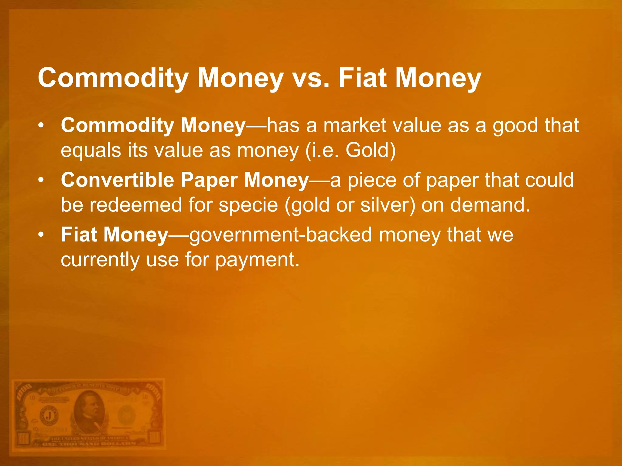 The Many Forms of Money | PPTX