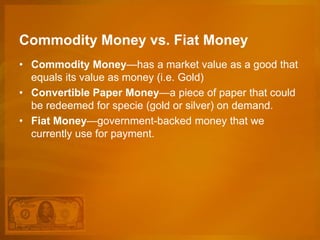 The Many Forms of Money | PPTX