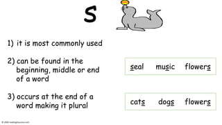 The many sounds of s : s, ss, se, ce, ci, cy | PDF