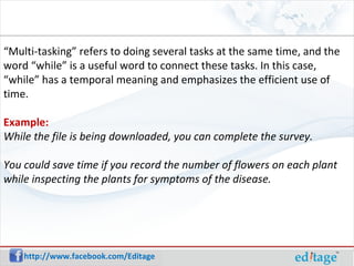 The many uses of "while" | PPT