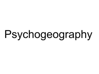 The map is not whats there - psychogeography and openstreetmap | ODP