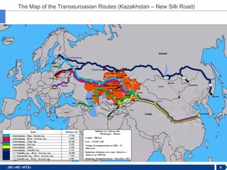 The Map of the Transeuroasian Routes (Kazakhstan – New Silk Road) | PDF