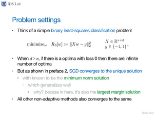 The marginal value of adaptive gradient methods in machine learning | PPT
