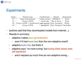 The marginal value of adaptive gradient methods in machine learning | PPT