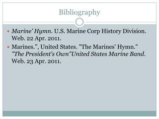 "The Marines Hymn" | PPTX