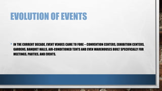 The market for events and event stakeholders | PPTX