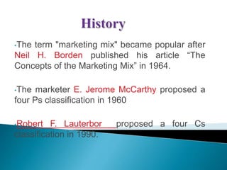 The Marketing Mix | PPTX