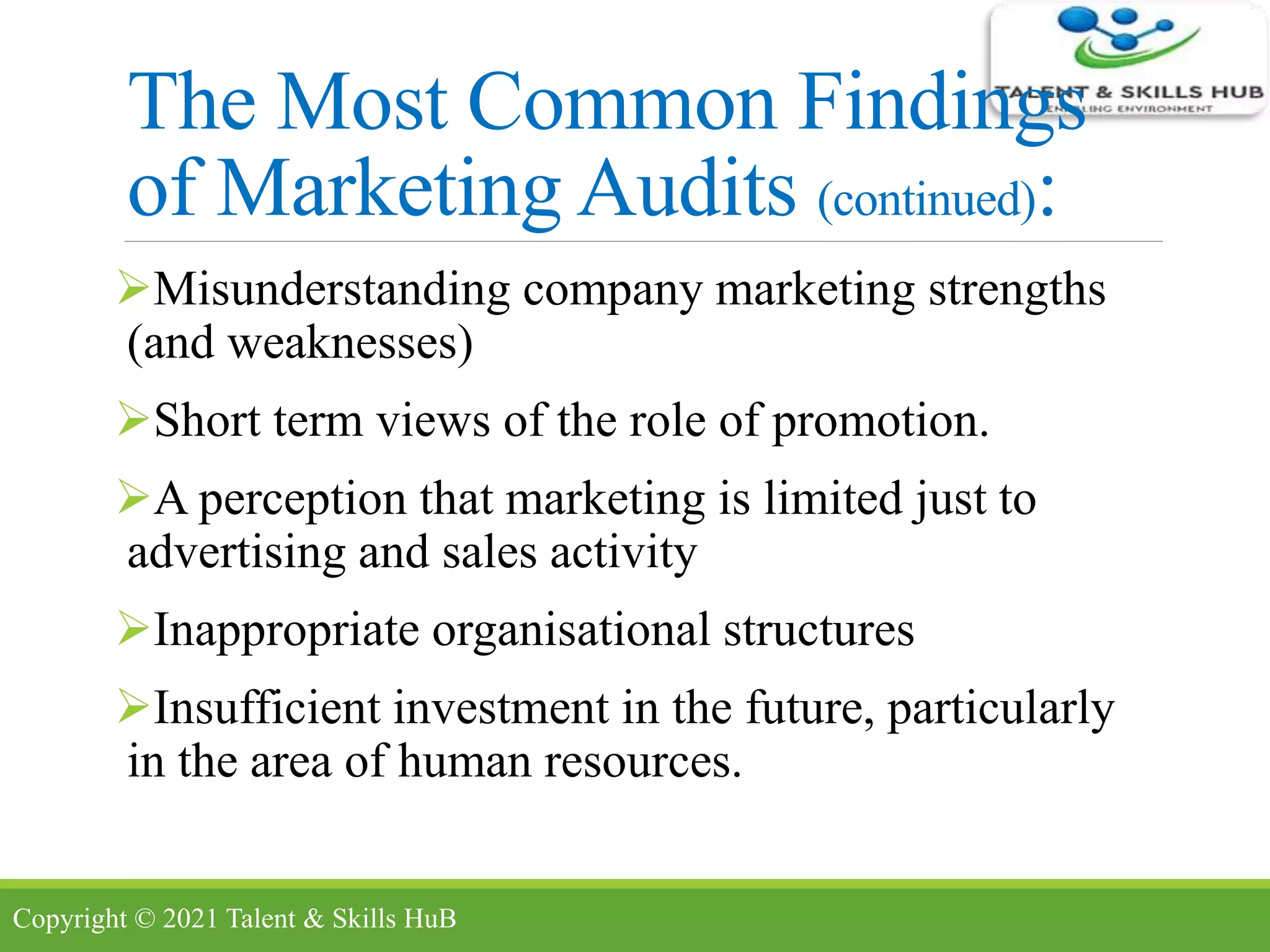Understanding Marketing Audit | PPT | Resume Writing and Advice | Job ...