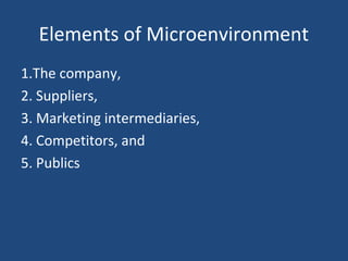 The marketing environment | PPT
