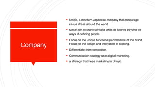The Marketing in UNIQLO | PPTX