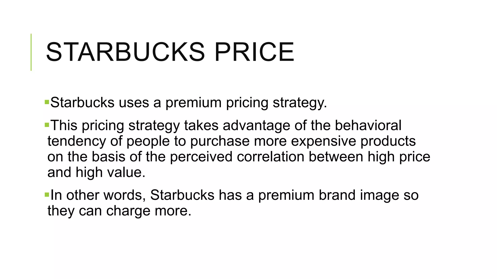 Marketing Mix: Starbucks | PPTX