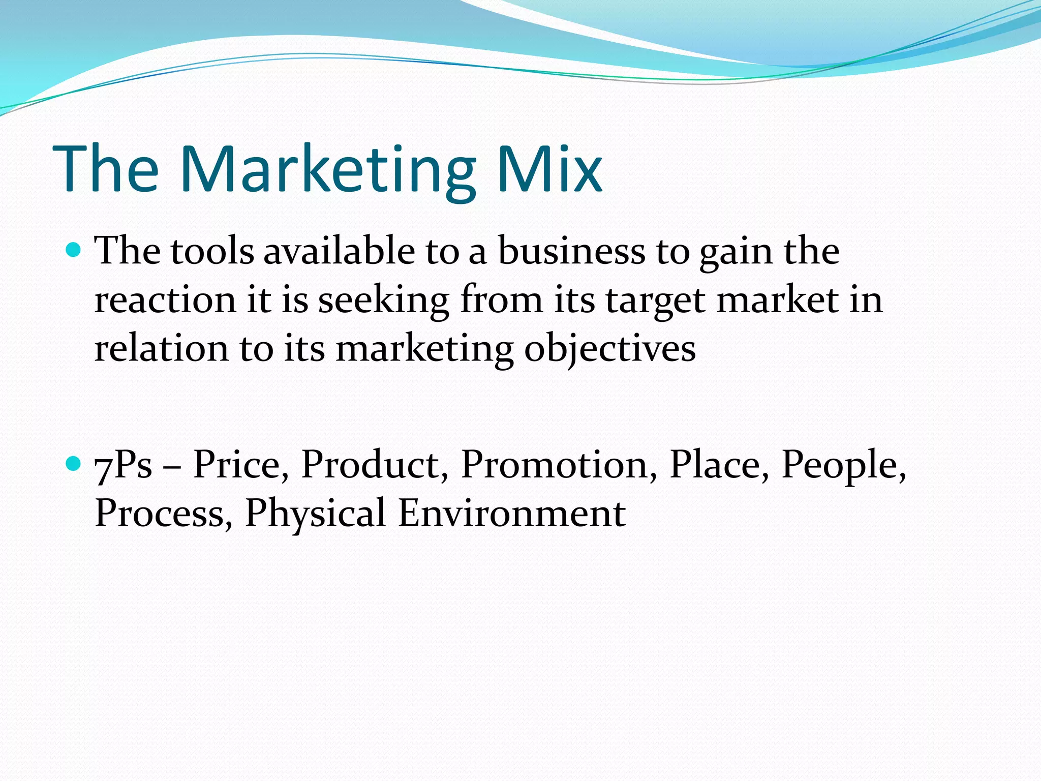 The marketing mix of service industry | PPTX