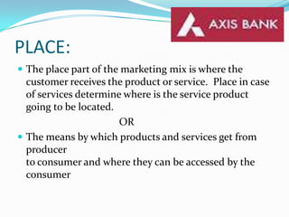 The marketing mix of service industry | PPTX