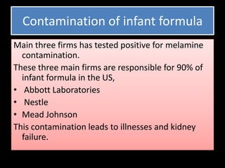 The marketing of infant formula in less develope | PPTX
