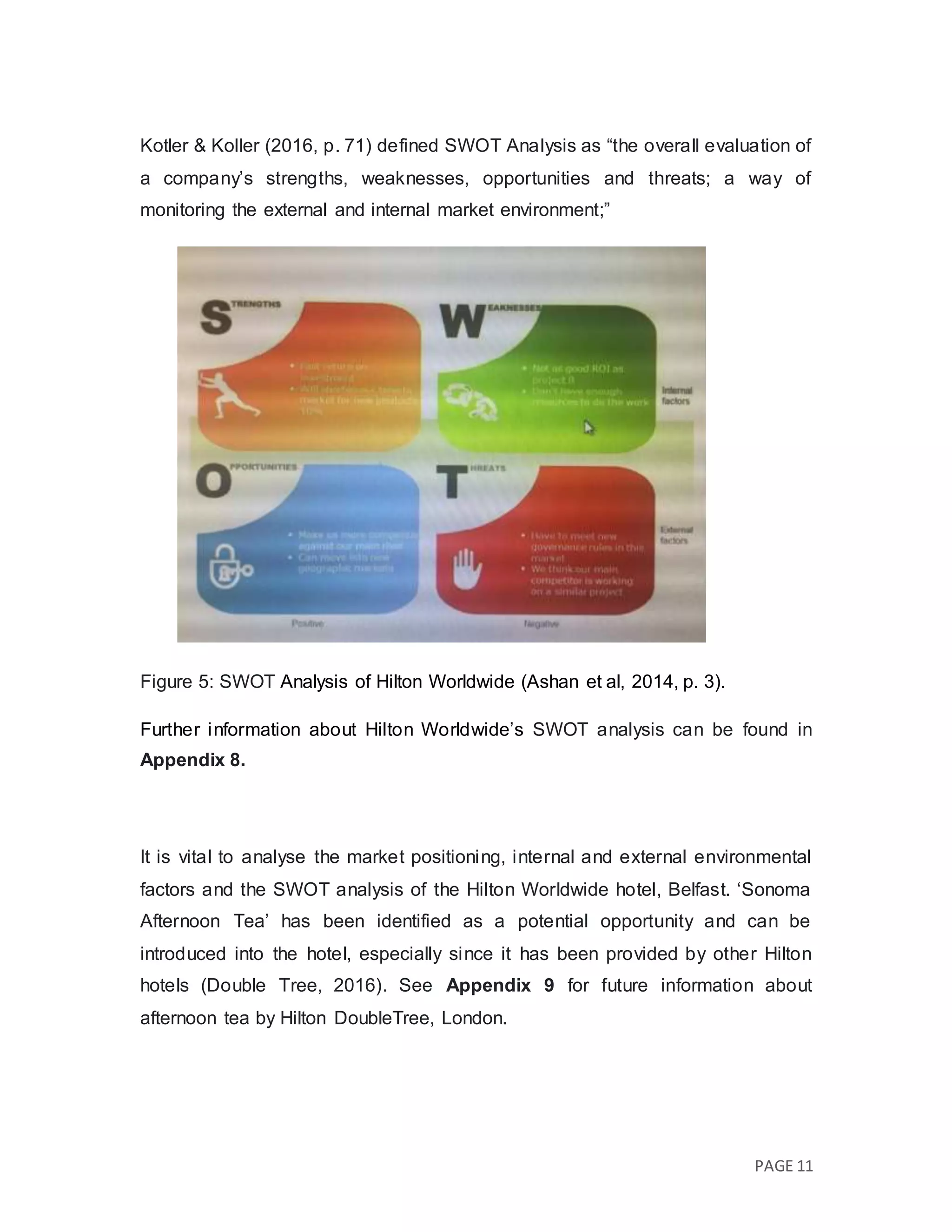 The marketing plan of Hilton Worldwide | DOCX