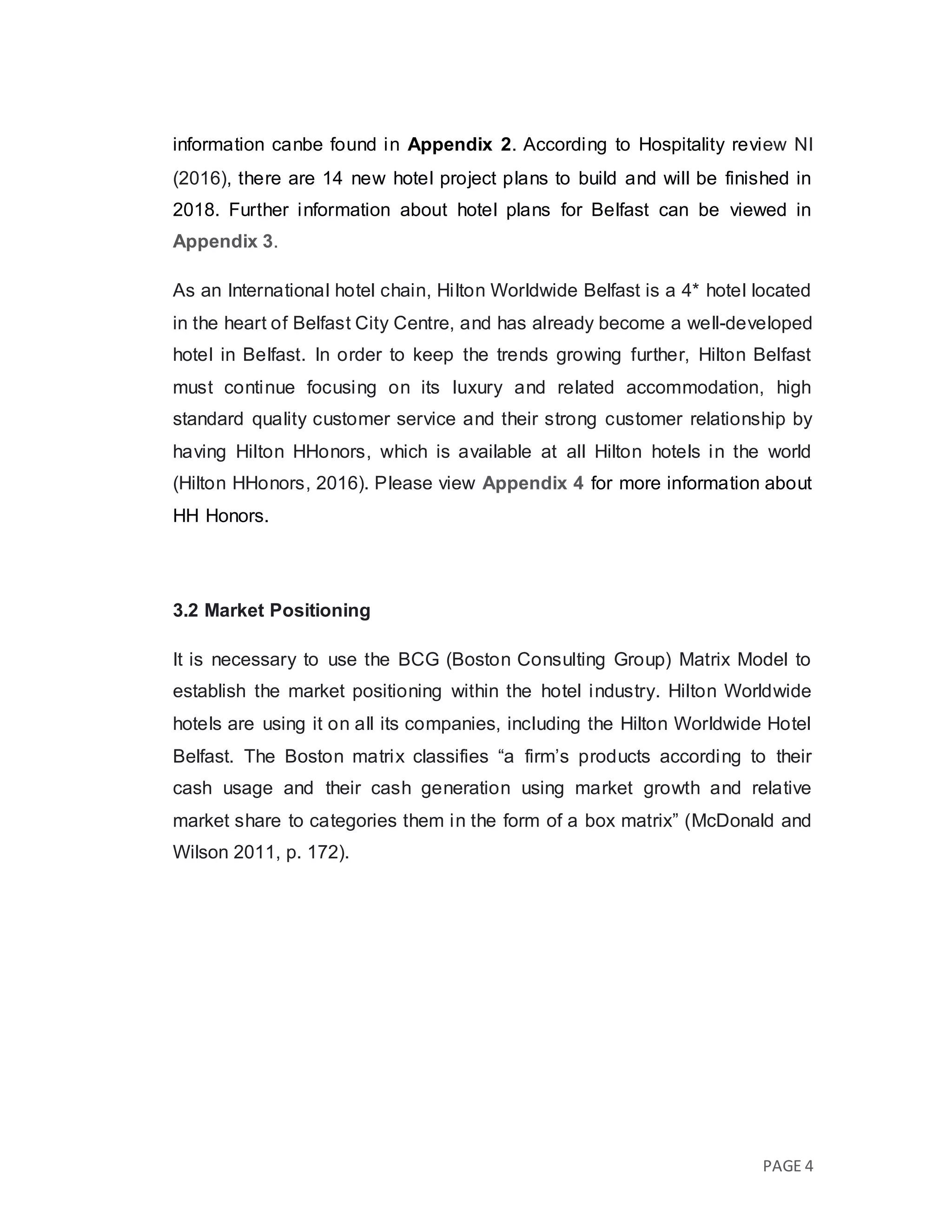 The marketing plan of Hilton Worldwide | DOCX