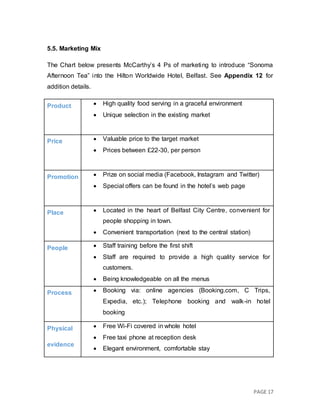 The marketing plan of Hilton Worldwide | DOCX