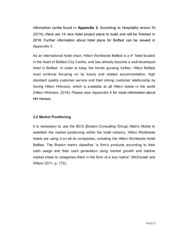 The marketing plan of Hilton Worldwide | DOCX | Hospitality Industry ...