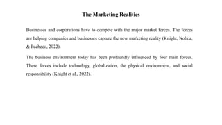 The Marketing Realities and its forces.. | PPTX