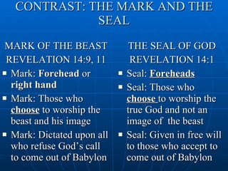 The Mark Of The Beast Or The Seal Of God | PPT