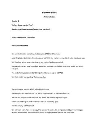 The mark theory | PDF | Physics | Science