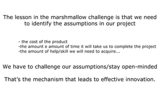 The marshmallow challenge | PDF