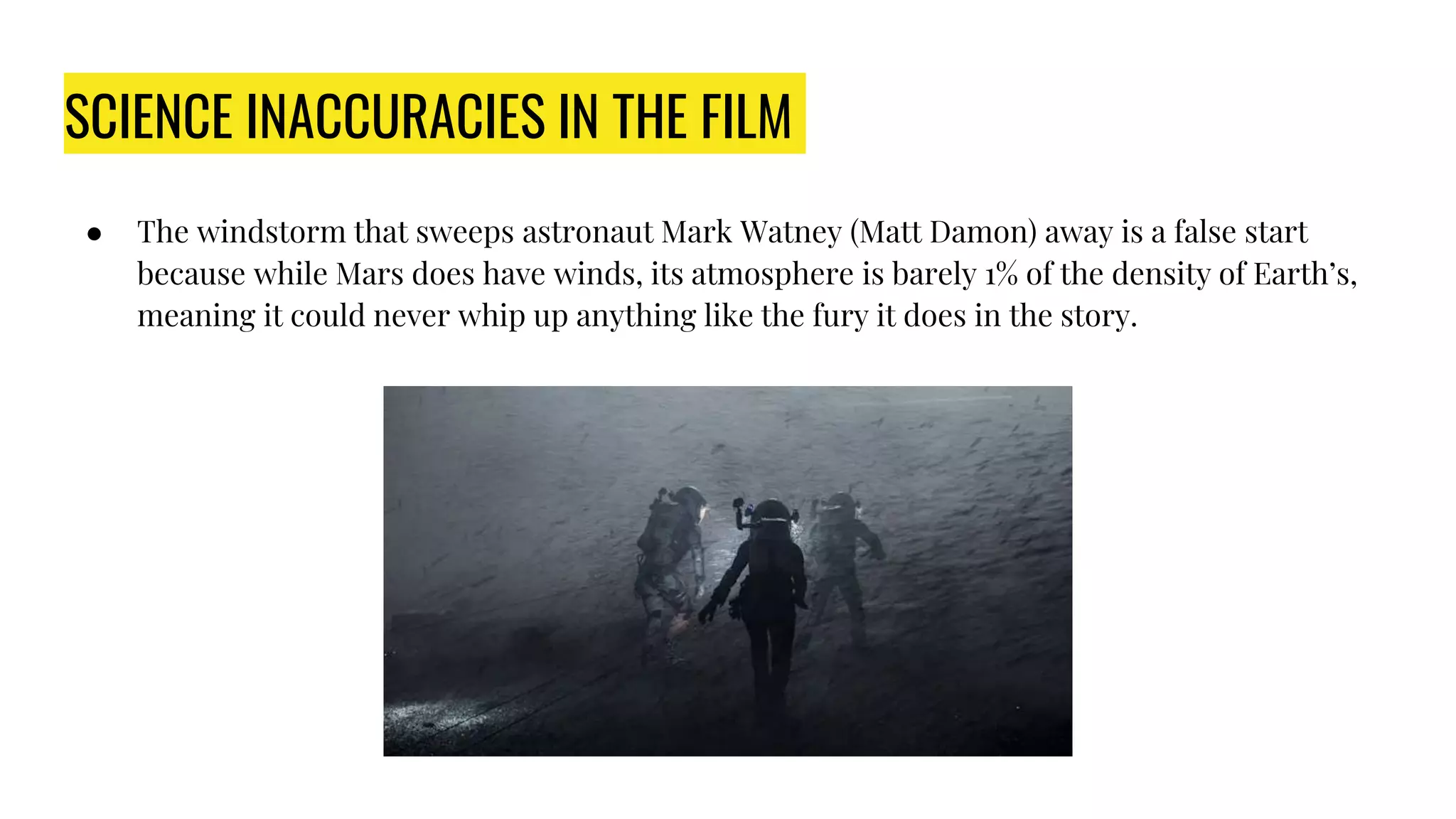 THE SCIENCE BEHIND THE MARTIAN.pptx